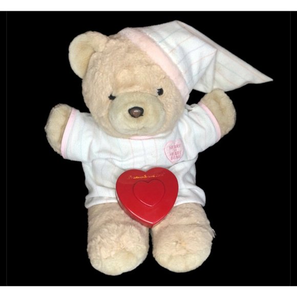 Toys | 16 Vtg Chosun Brown Beating Heart To Heart Bear Plush Stuffed W ...
